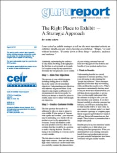 CEIR report on exhibition and event selection process » Exhibit City News