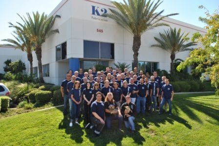 K2 Fabrication and Design a Top Workplace Award Winner of Inland Empire ...