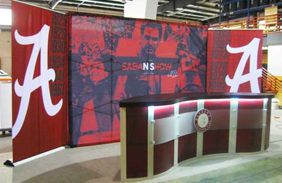 ExpoDisplays creates TV set for football series » Exhibit City News